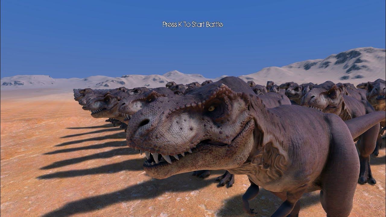 10000 US SOLDIERS vs 1000 T REX+ 30000 VELOCIRAPTOR- Ultimate Epic ...