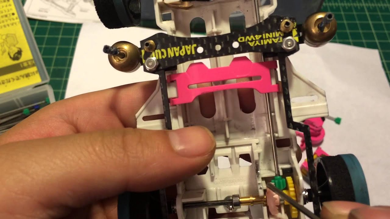 Tamiya Mini 4WD Japan Cup 2015 track layout setup VS chassis - YouTube