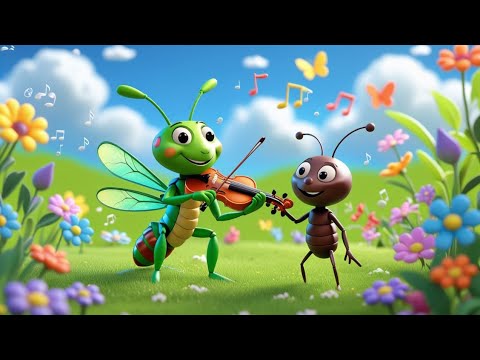 "🐜🎶 The Ant & The Grasshopper Song: A Fun Nursery Rhyme Adventure for ...