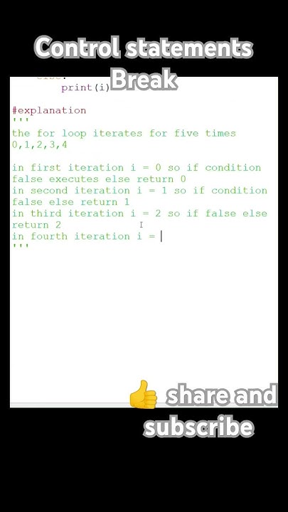 Python Tutorials Control Statements Break Short 20 Shorts Ytshorts Breakstatement
