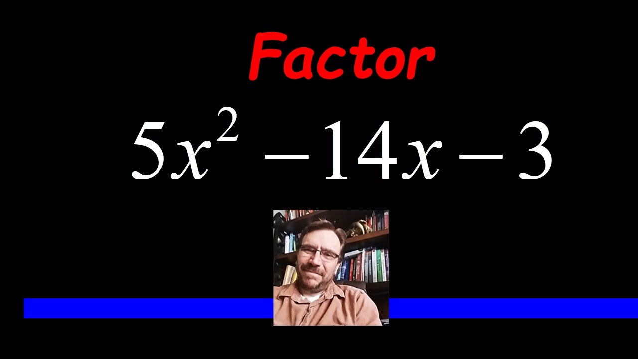 How To Factor The Trinomial Leading Coefficient Not 1 Distributive