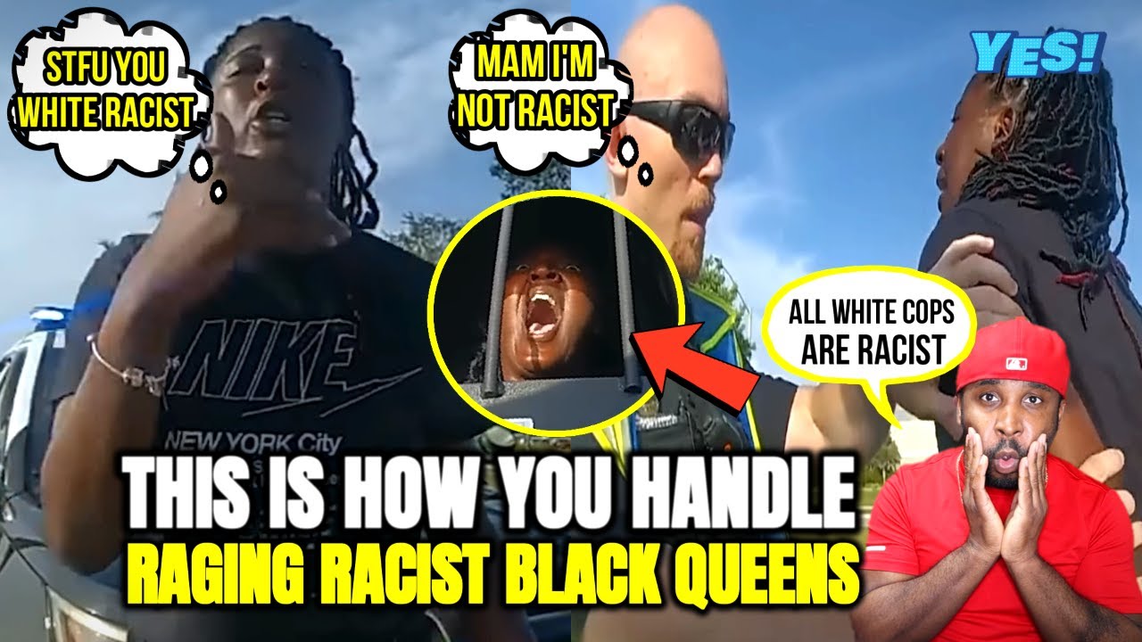 The Moment a Road-Raging Woman Gets Caught After Her Race Card Gets ...