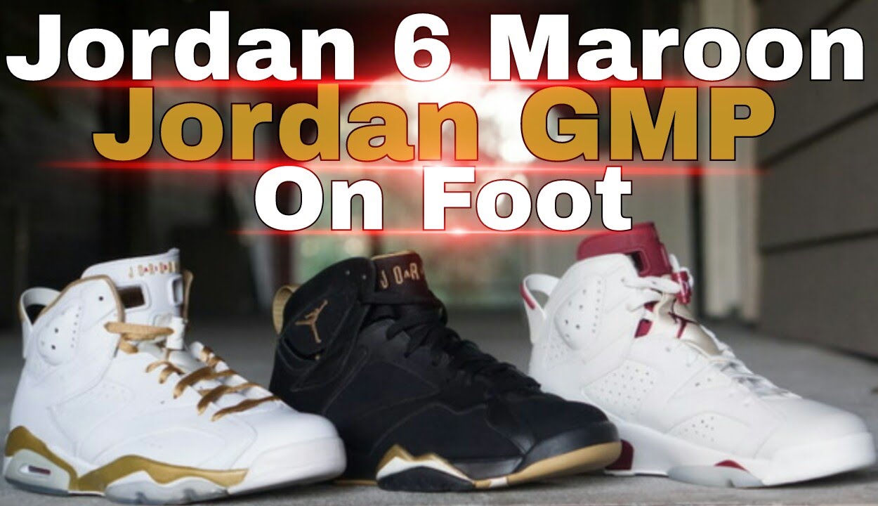 Jordan GMP, Jordan 6 Maroon: Special Guest Jordan 14 Cherry (ON FOOT ...