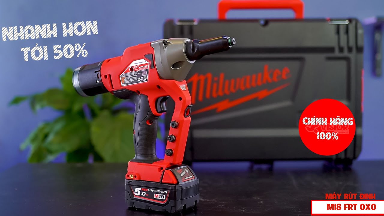 MÁY RÚT ĐINH RIVE PIN MILWAUKEE M18 FRT 0X0 - YouTube