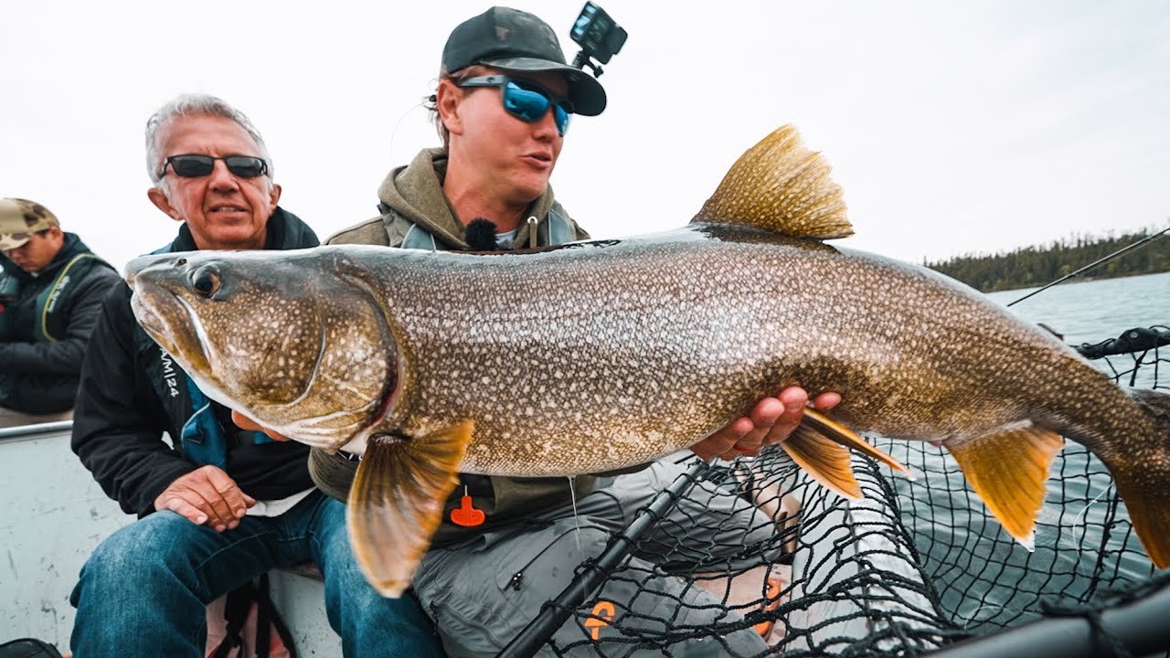 BIG Remote Canadian Lake Trout - YouTube
