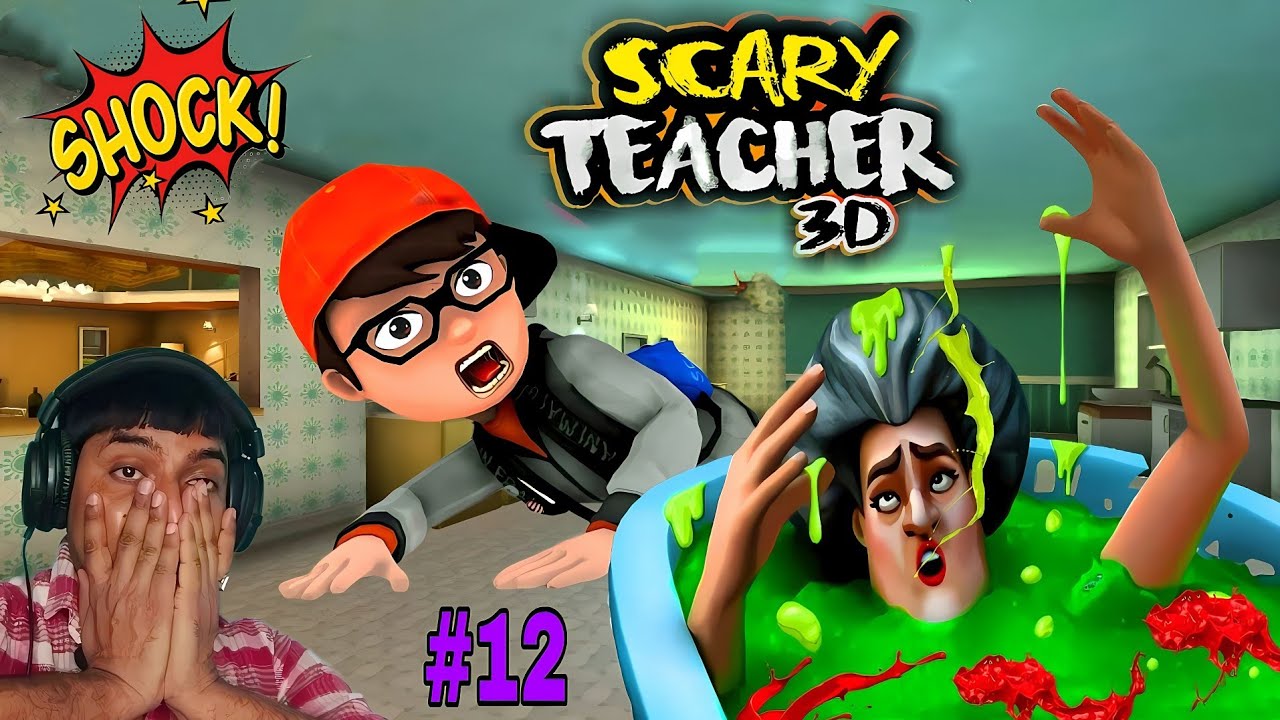 SCARY TEACHER CHAPTER - 1, PART - 12, ADDING JELLO TO HER BATHTUB | Scary Teacher 3D Gameplay ...