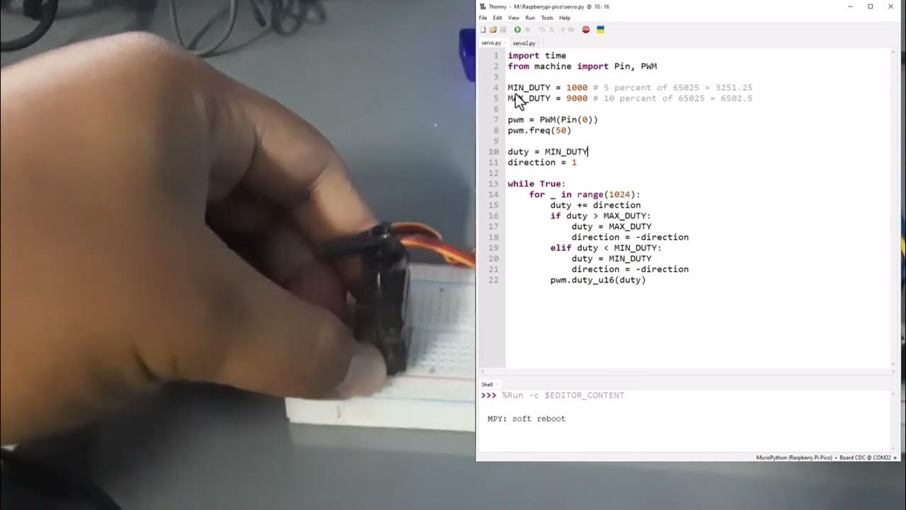 Raspberry pi pico tutorials (part 5) : Servo - YouTube