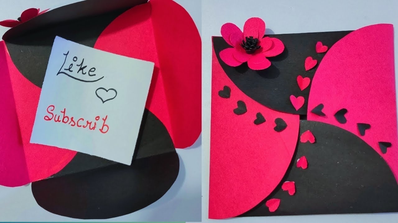 How to make a paper card. - YouTube