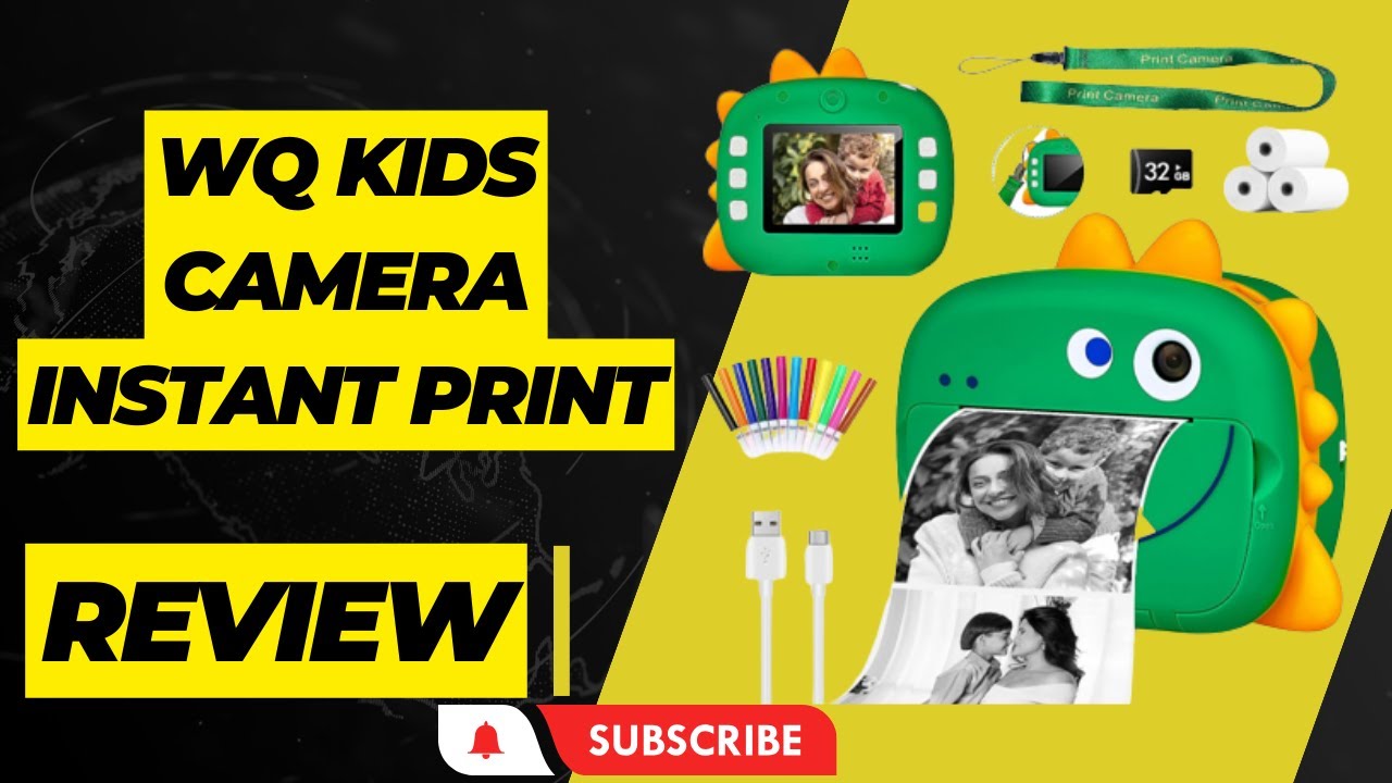 WQ Kids Camera Instant Print: Kid-Friendly Instant Fun! | Review - YouTube