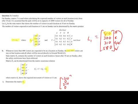 2019 Further Maths Exam 2 Matrices Question 3 - YouTube