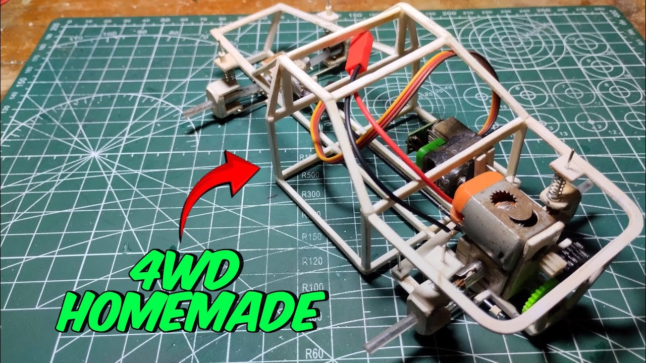 How To Make 4wd RC Car at Home | Homemade 4wd RC Car - YouTube