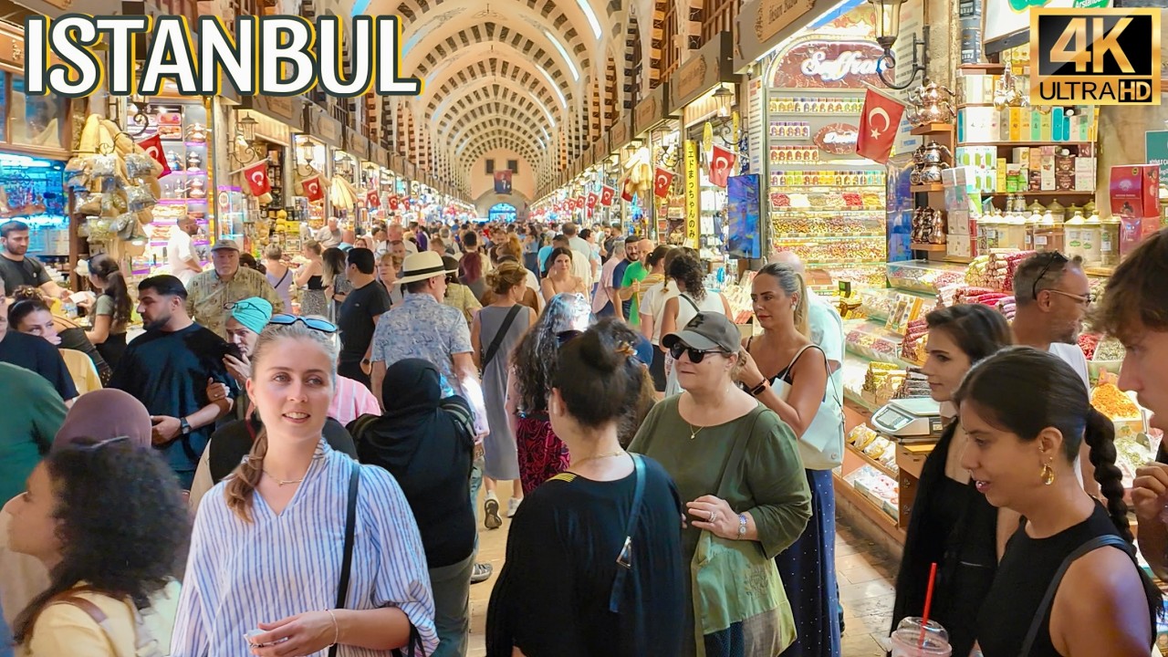 Istanbul Turkey City Center 4K Walking Tour Eminonu, Spice Bazaar - YouTube