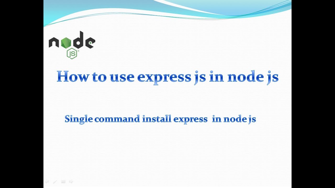 How To Use Express In Node Js YouTube How To Use Express In Node Js YouTube