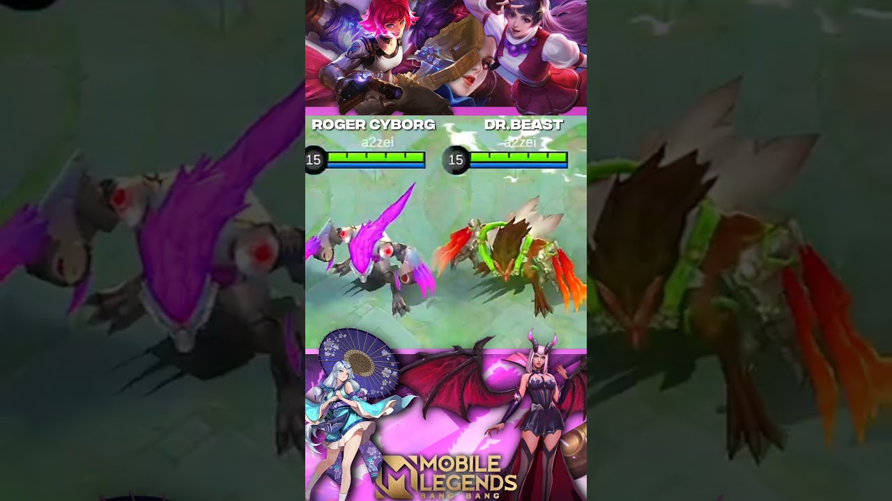 SKINS ROGER COMPARAÇÃO MOBILE LEGENDS MELHORES REVIEWS MLBB INCRÍVEL ...