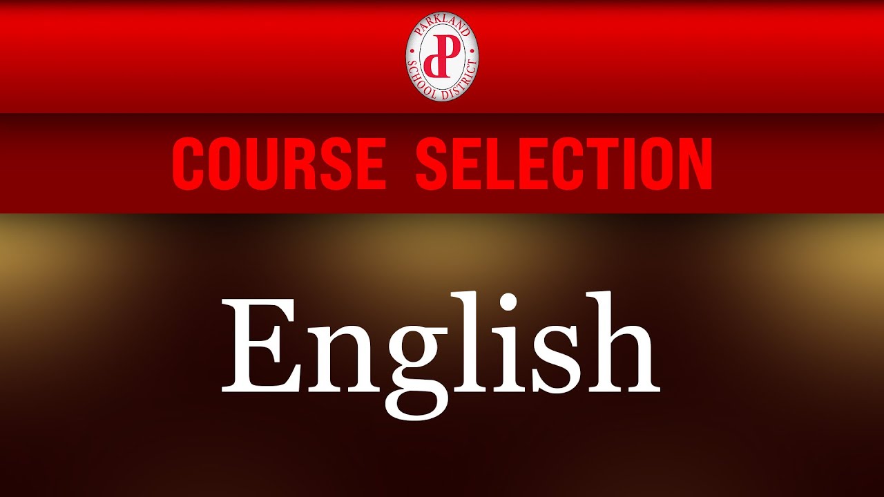 English | Course Selection 2025-2026 - YouTube