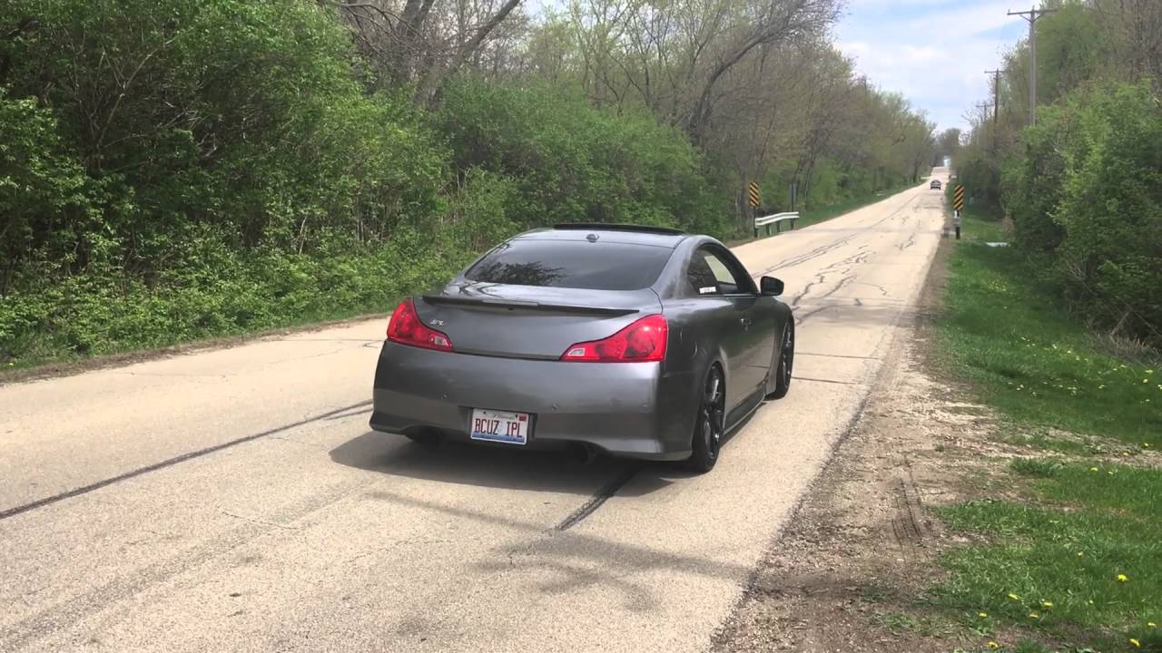 Infiniti G37 IPL Motordyne E370 shockwave with Art pipes - YouTube