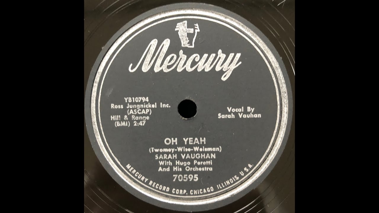 Sarah Vaughan With Hugo Peretti and His Orchestra - YouTube