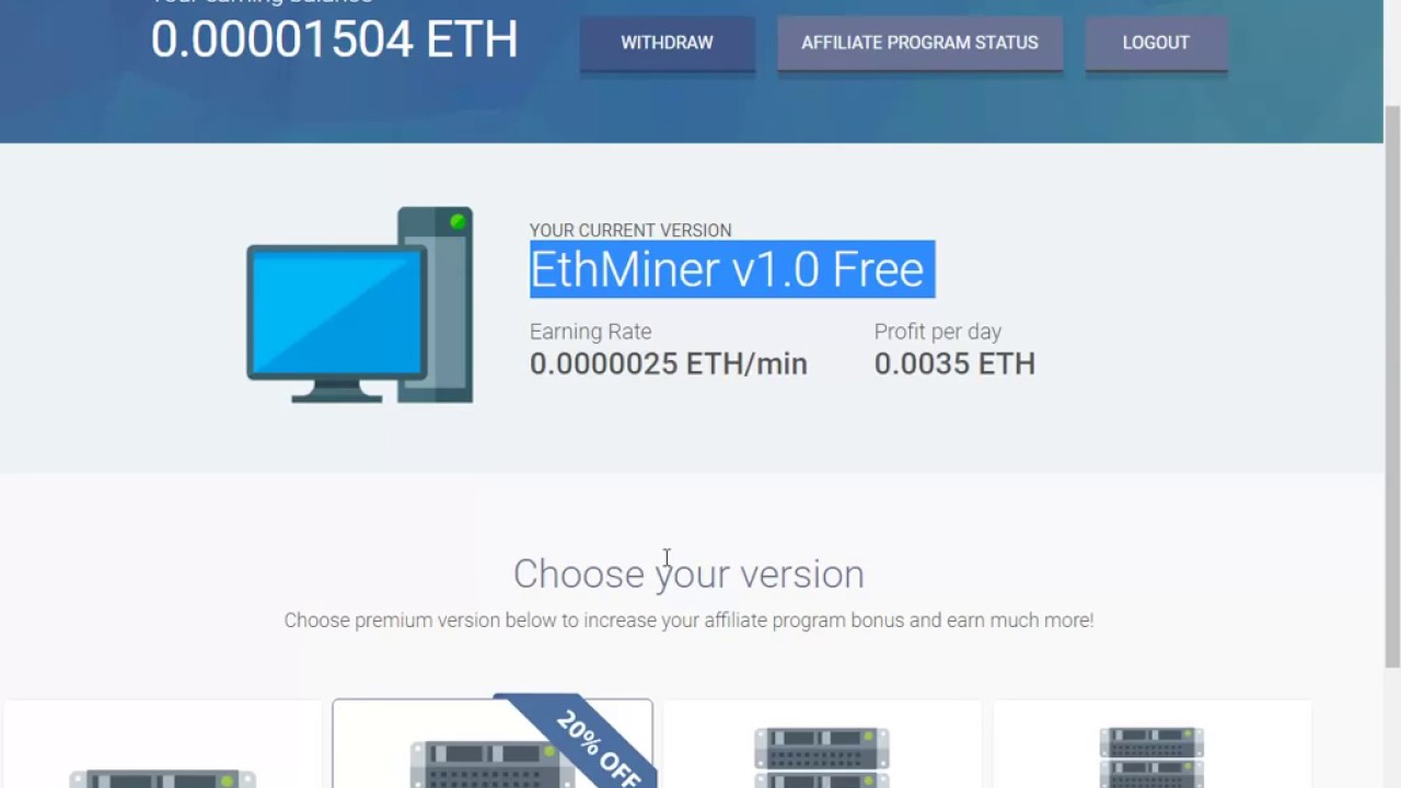 free ethminer 0.01 eth..... - YouTube