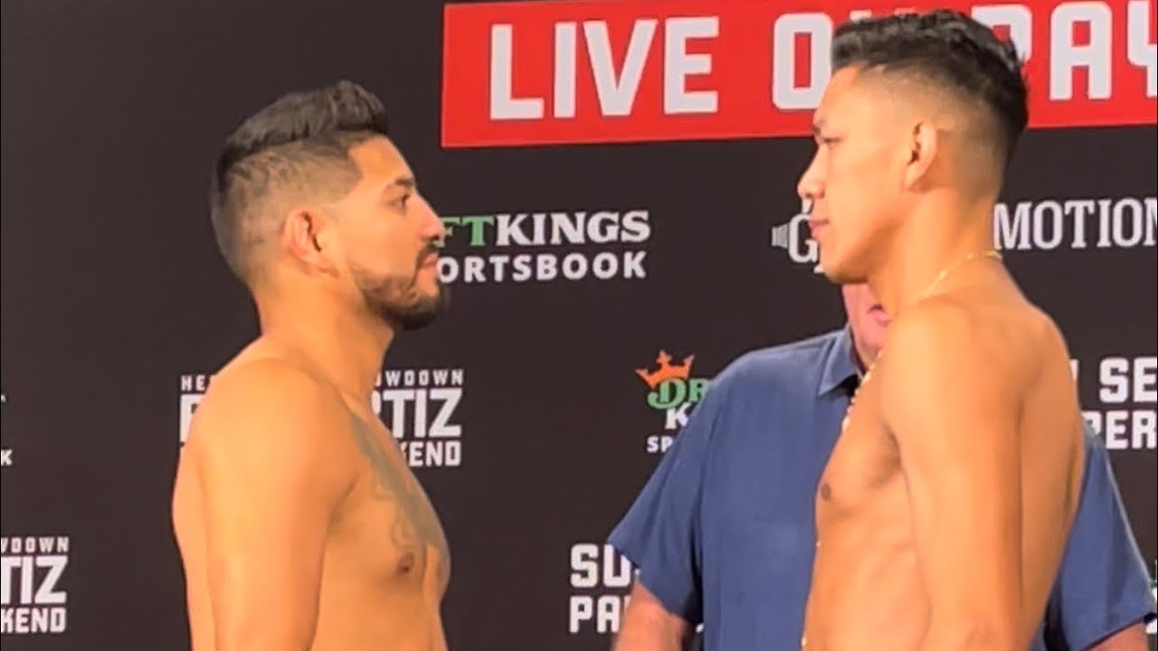 ABNER MARES VS MIGUEL FLORES OFFICIAL WEIGH IN!! - YouTube