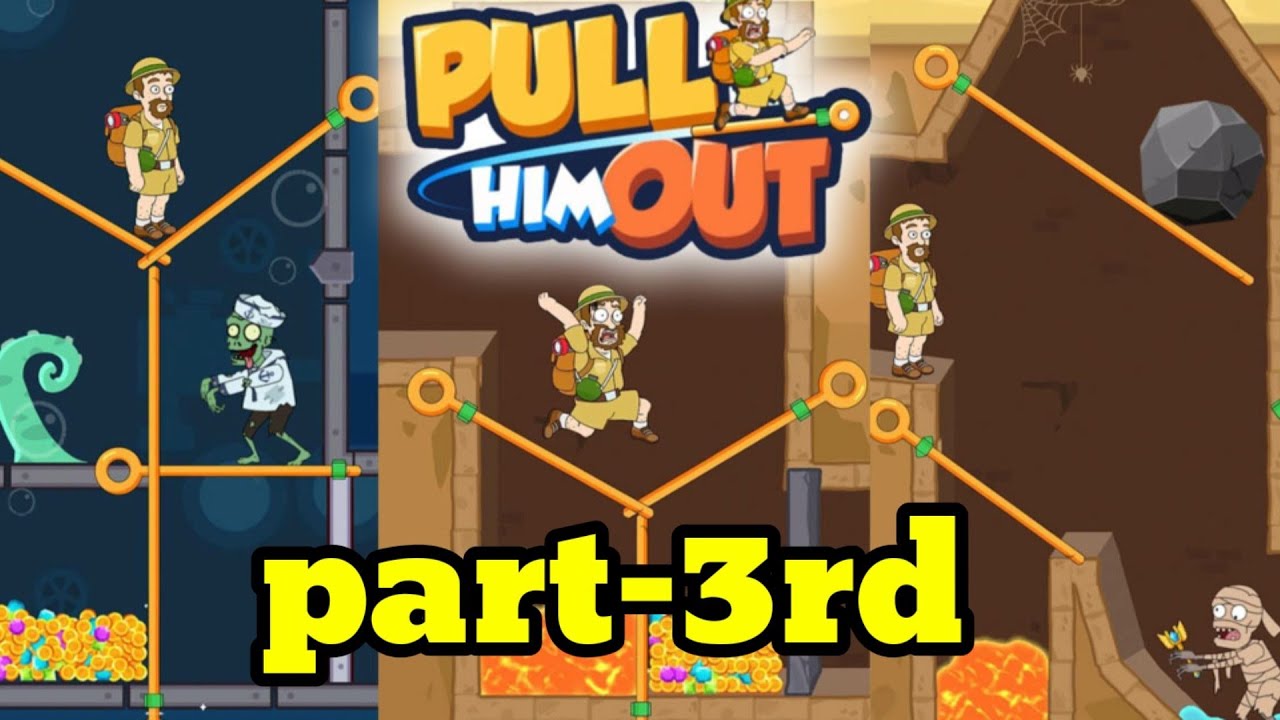 pull him out game play part - 3rd | puzzle game play | challenging ...