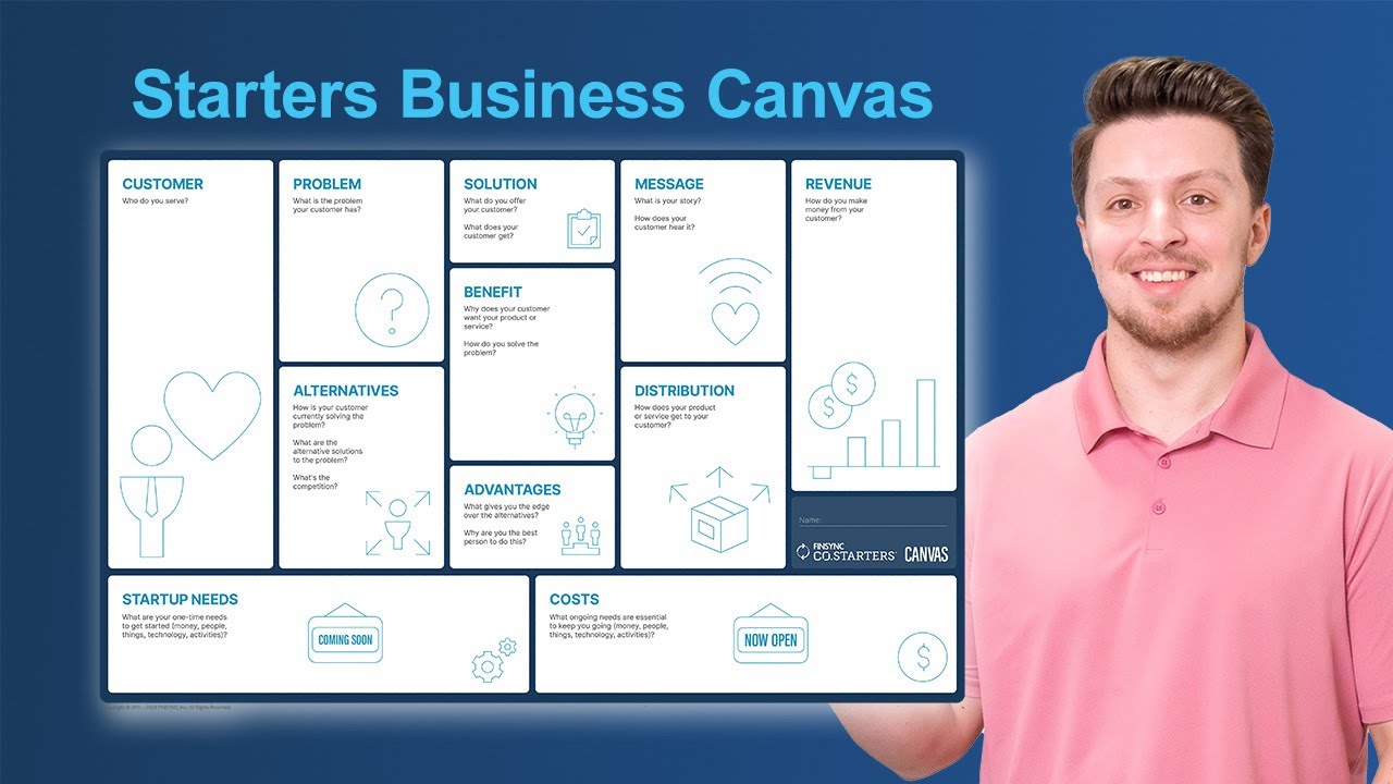 Introducing the Starters Business Canvas (FREE Download) - YouTube