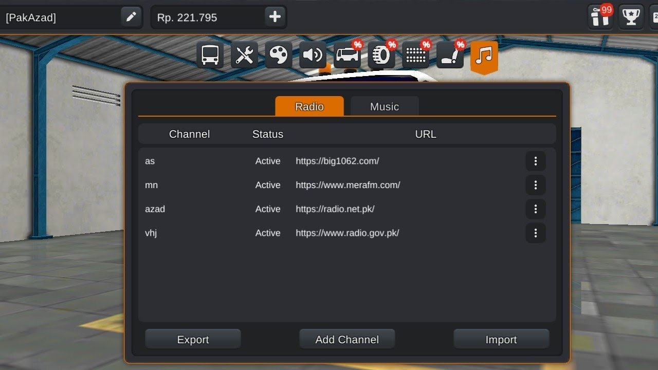 bus simulator Indonesia how to add radio URL/Bussid gameplay radio URL ...