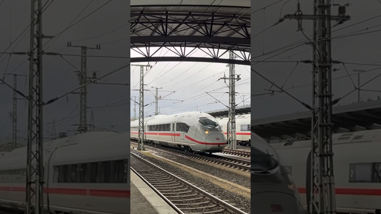 Intercity Express 3 NEO (ICE 3 NEO) mit über 200 km/h durch Montabaur ...