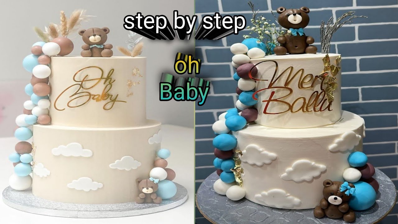Sweet Teddy Bear Themed Cake | Cute Teddy Bear Cake | Pardeep Cakes ...