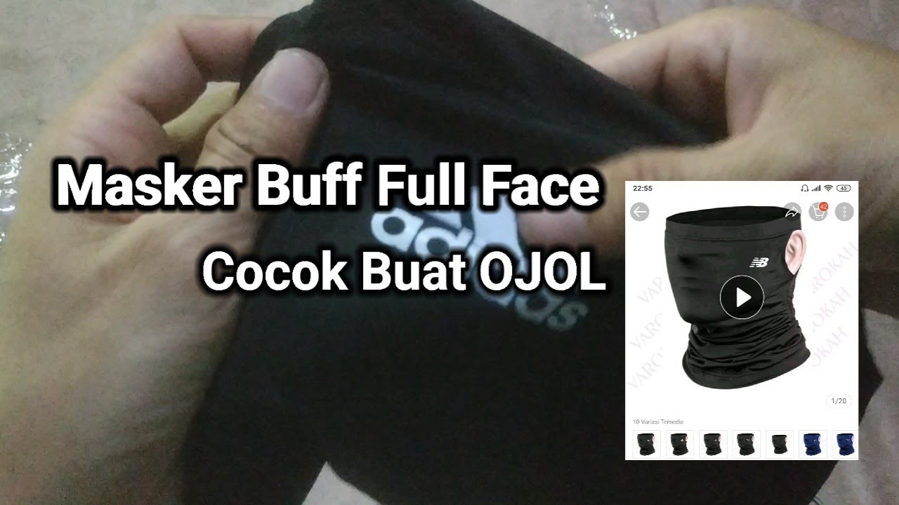 UNBOXING,, Masker Buff Full Face Pria dan Wanita - YouTube