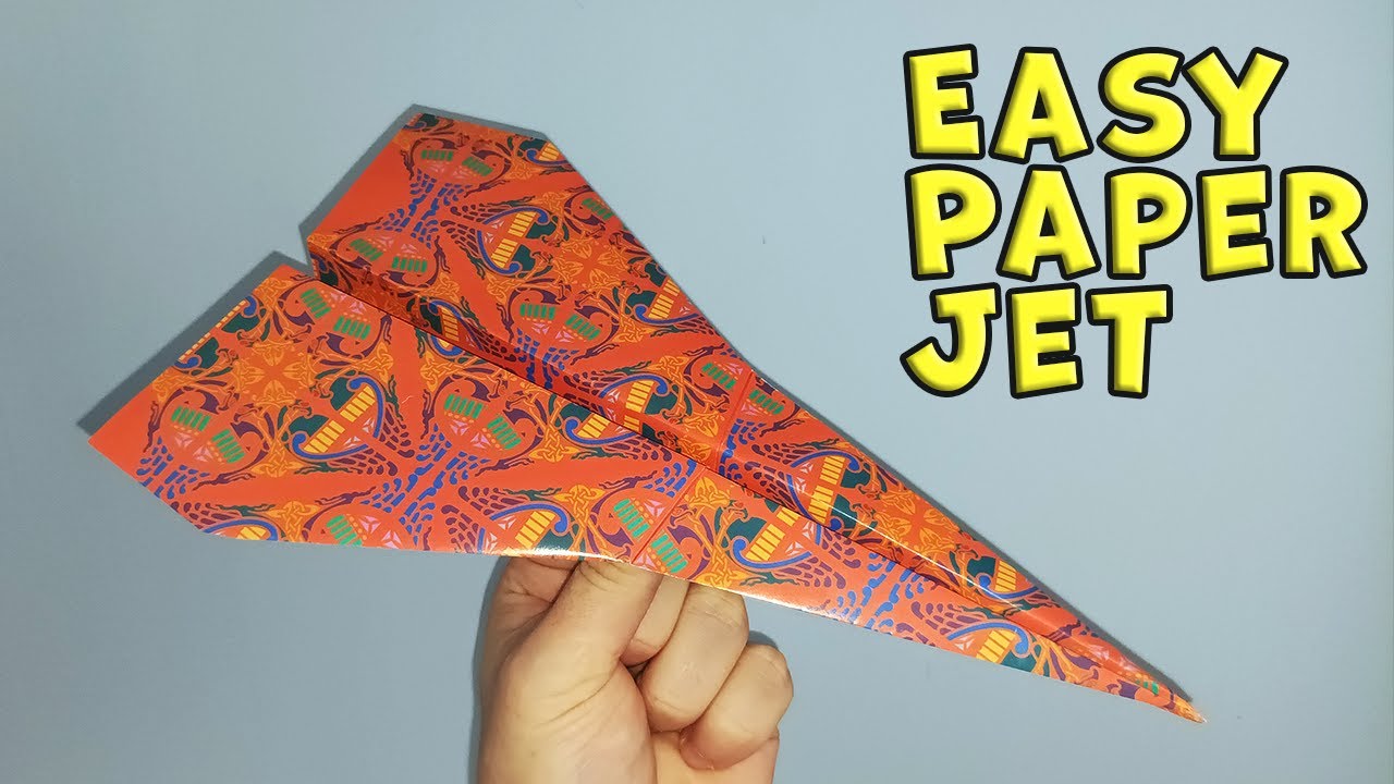 How to fold a paper airplane | How to make a jet Fighter paper Airplane ...