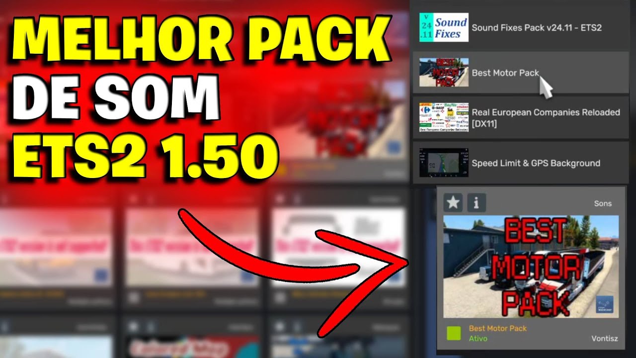 ETS2 - MELHOR PACK DE SOM PARA ETS2 1.50 - ATUALIZADO 2024 - YouTube