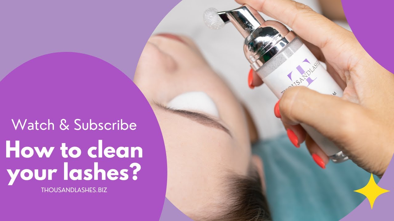 How to clean your lashes - YouTube