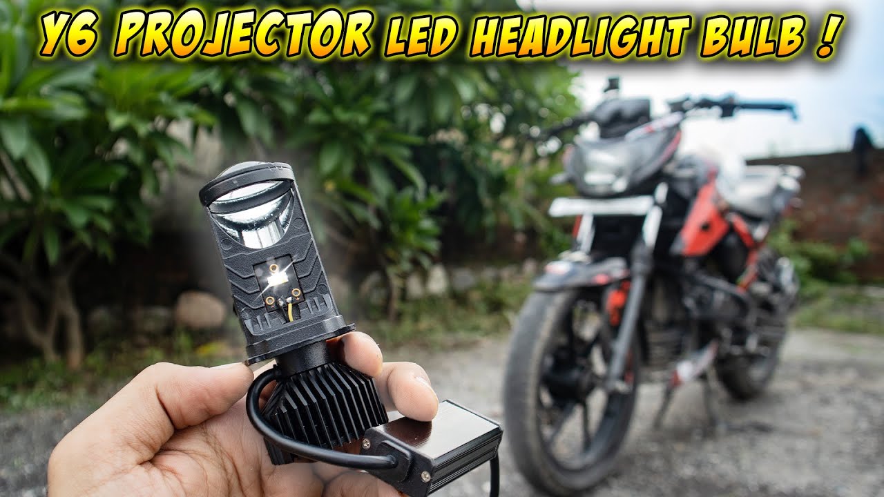 Y6 LED mini Projector for Motorcycle & Car | Y6 H4 mini - YouTube