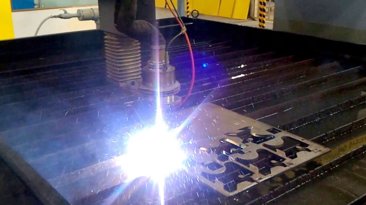 ESAB Water Injection cutting for Stainless Steel_m3 Plasma - YouTube