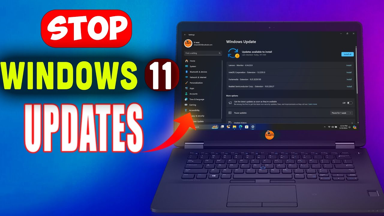 How to Stop Windows 11 updates Forever_2024 #itnext - YouTube