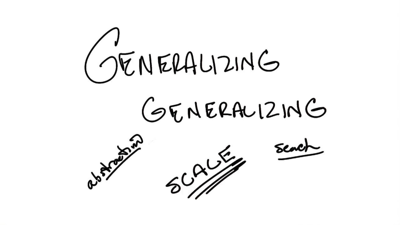 Generalizing Generalizing - YouTube