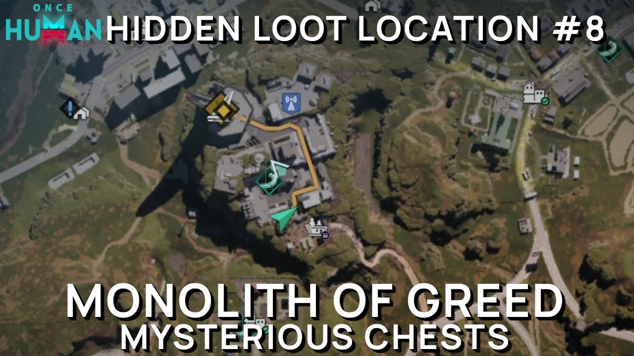 Once Human - Hidden chest location #8 - Monolith of greed - Mysterious ...