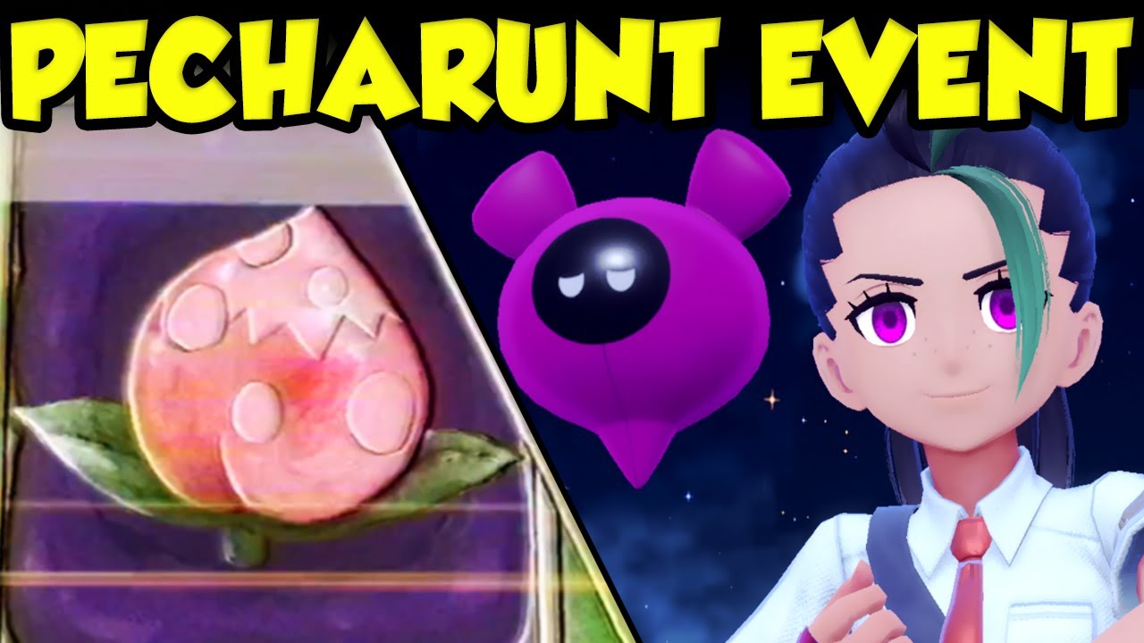 PECHARUNT EVENT GAMEPLAY! Pokemon Scarlet and Violet Mythical Pecha ...