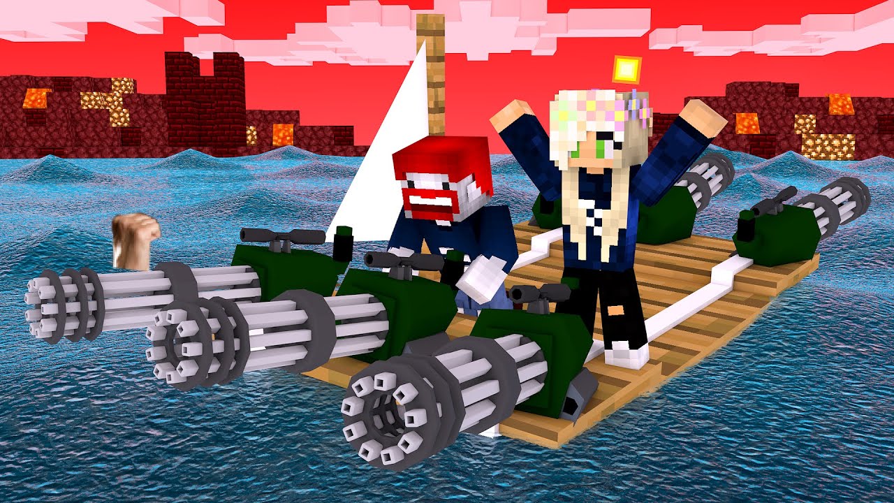 DAS absolut SICHERSTE Floß in Minecraft RAFT - YouTube