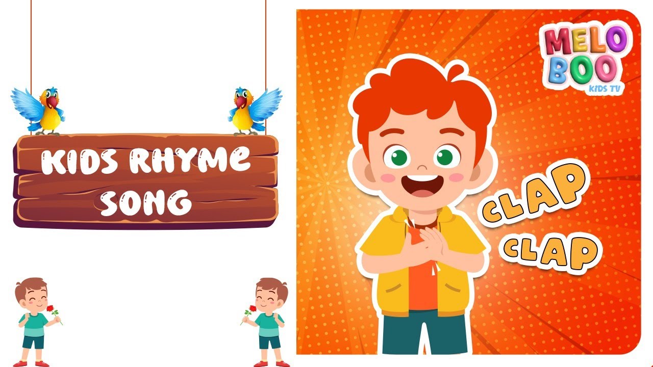 Two Little Hands to Clap Clap Clap | Nursery Rhyme with Lyrics | Kids ...