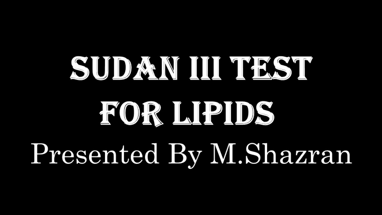 Sudan III Test For Lipids. - YouTube