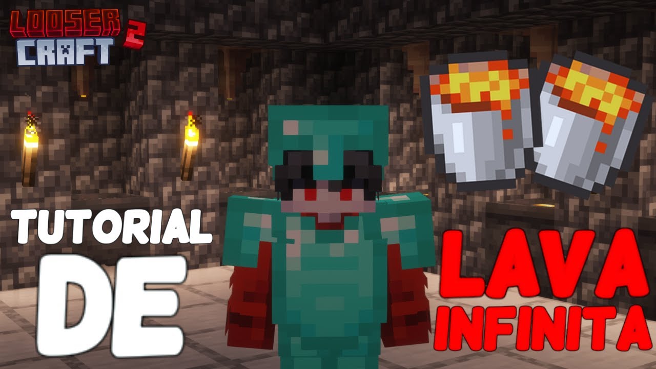 TUTORIAL LAVA INFINITA EN MINECRAFT🔥 - YouTube