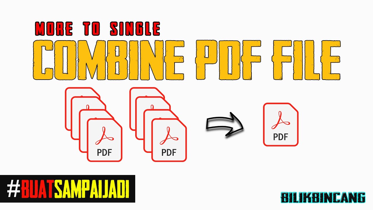 Cara gabung banyak file pdf jadi single fail secara online - YouTube