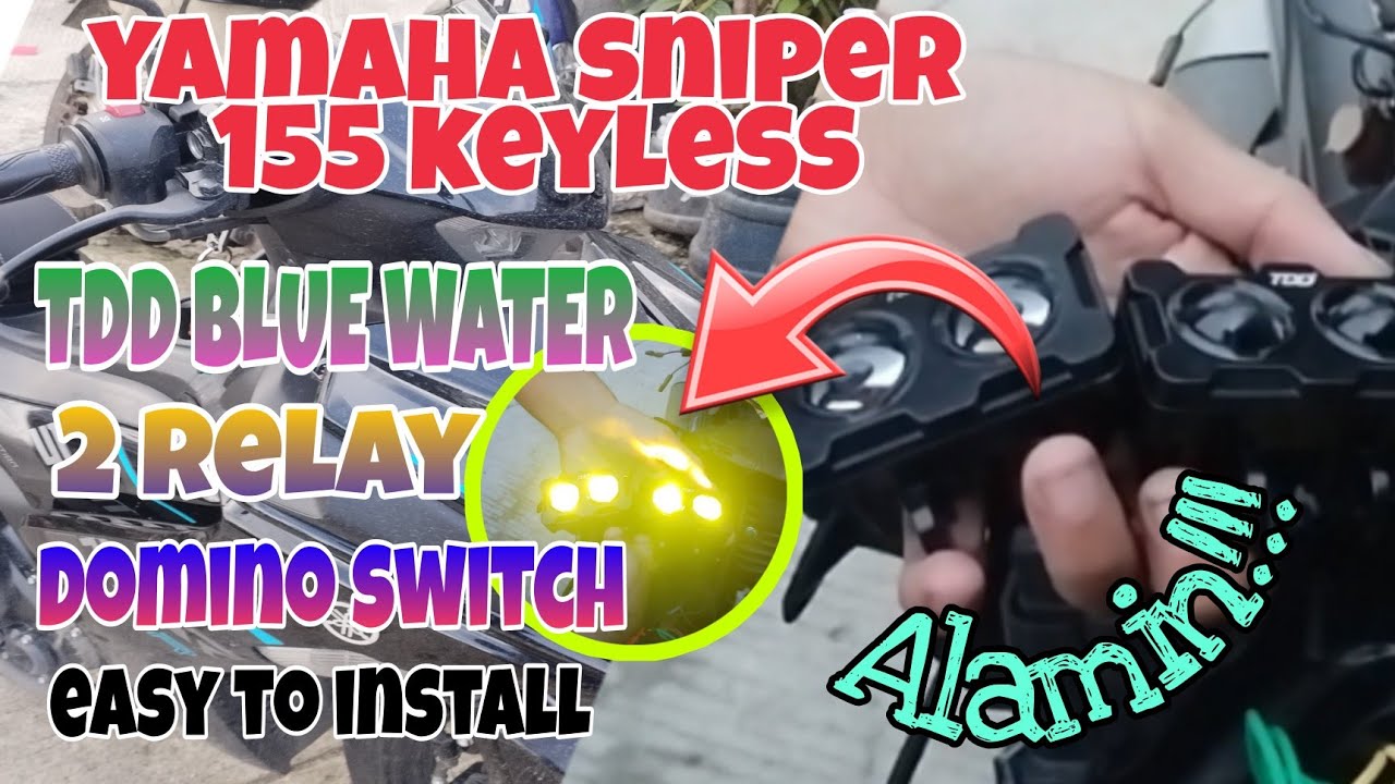 Yamaha Sniper 155 Keyless Paano mag Install ng TDD BLUE WATER +2 ...