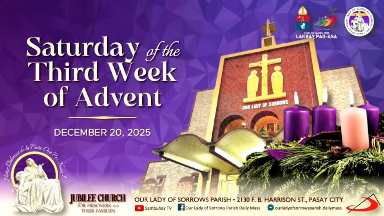 Our Lady of Sorrows Parish | Saturday of the Third Week of Advent ...