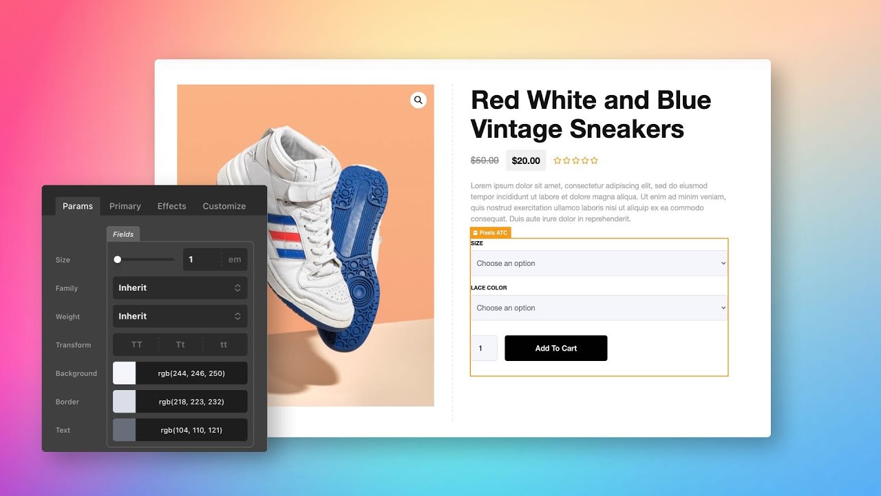 Customizable WooCommerce Add To Cart Form Element - YouTube