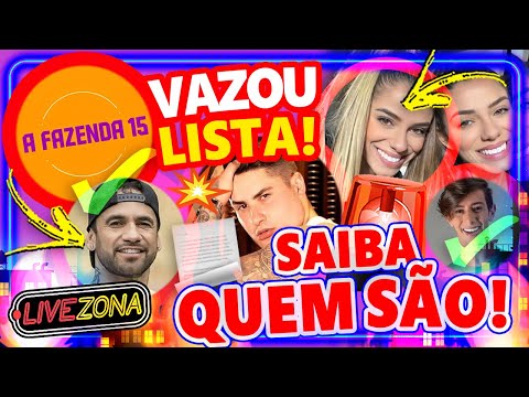 🔴VAZOU SUPOSTA LISTA de FAMOSOS em 'A FAZENDA 15' com IRMÃ GÊMEA de KEY ALVES, EX de JOJO e HADSON!🔥