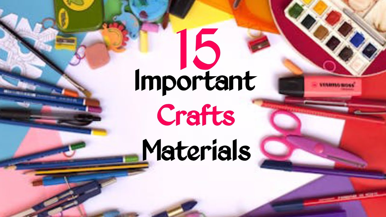 1 Minute Learn about Craft Materials 💕 Craft Equipment 💕 Craft items ...