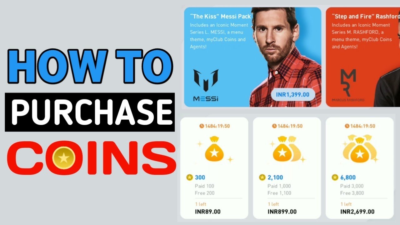 HOW TO PURCHASE COINS IN PES 2021 MOBILE (COINS & PLAYERS) - YouTube