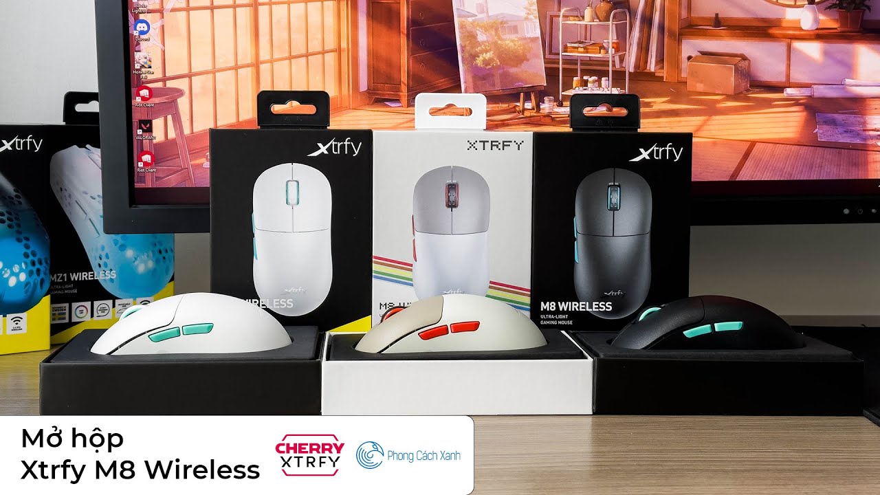 Mở hộp chuột không dây Xtrfy M8 Wireless - YouTube